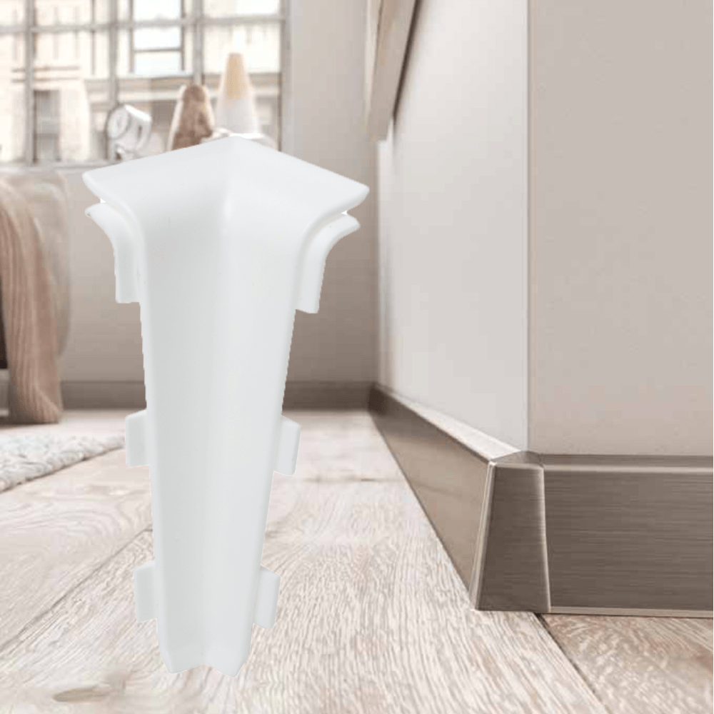 Skirting Boards - PVC Aluminium - Self Adhesive - Cable Cover